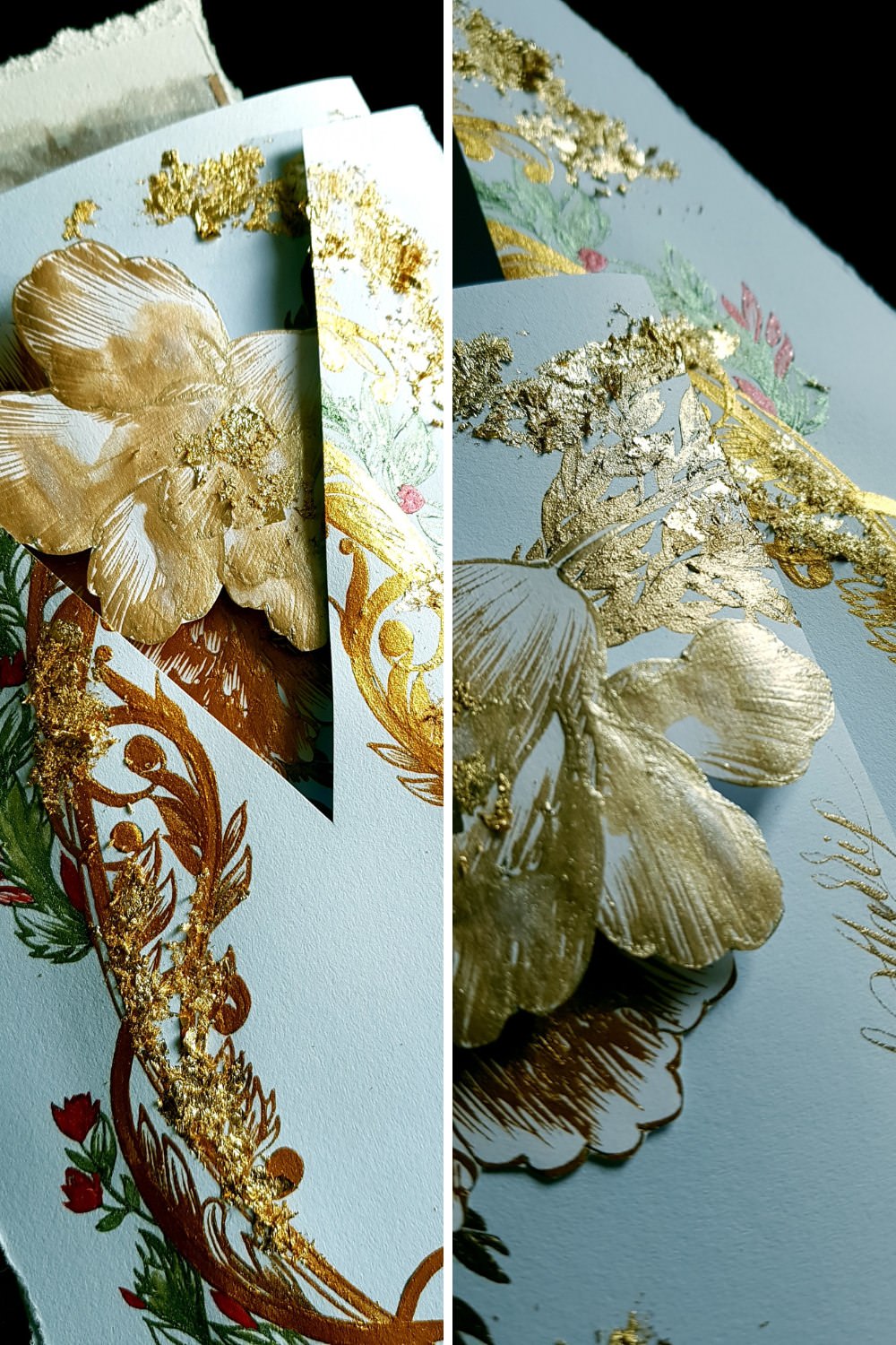 Luxury Italian Wedding Invitations - Gritti Palace ~ Crimson Letters