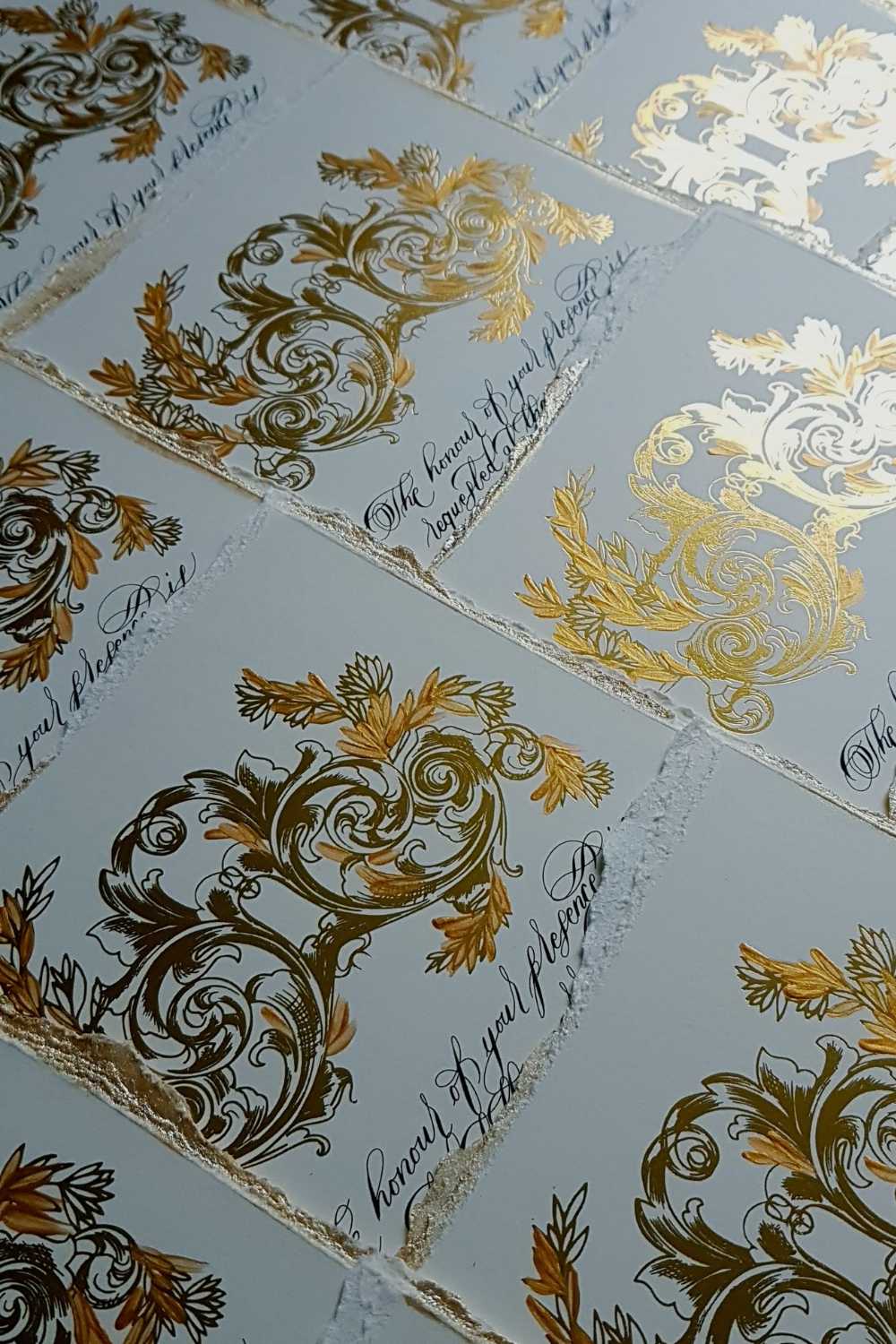 Classical French Wedding Invitations - Le Meurice, Paris, France