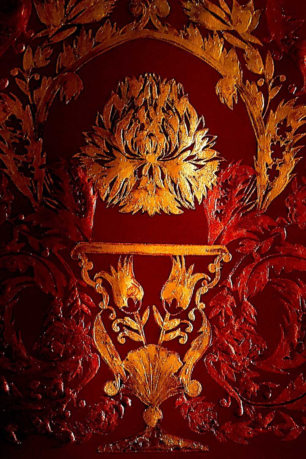 Luxury Persian Wedding Invitations with Vibrant Red & Gold